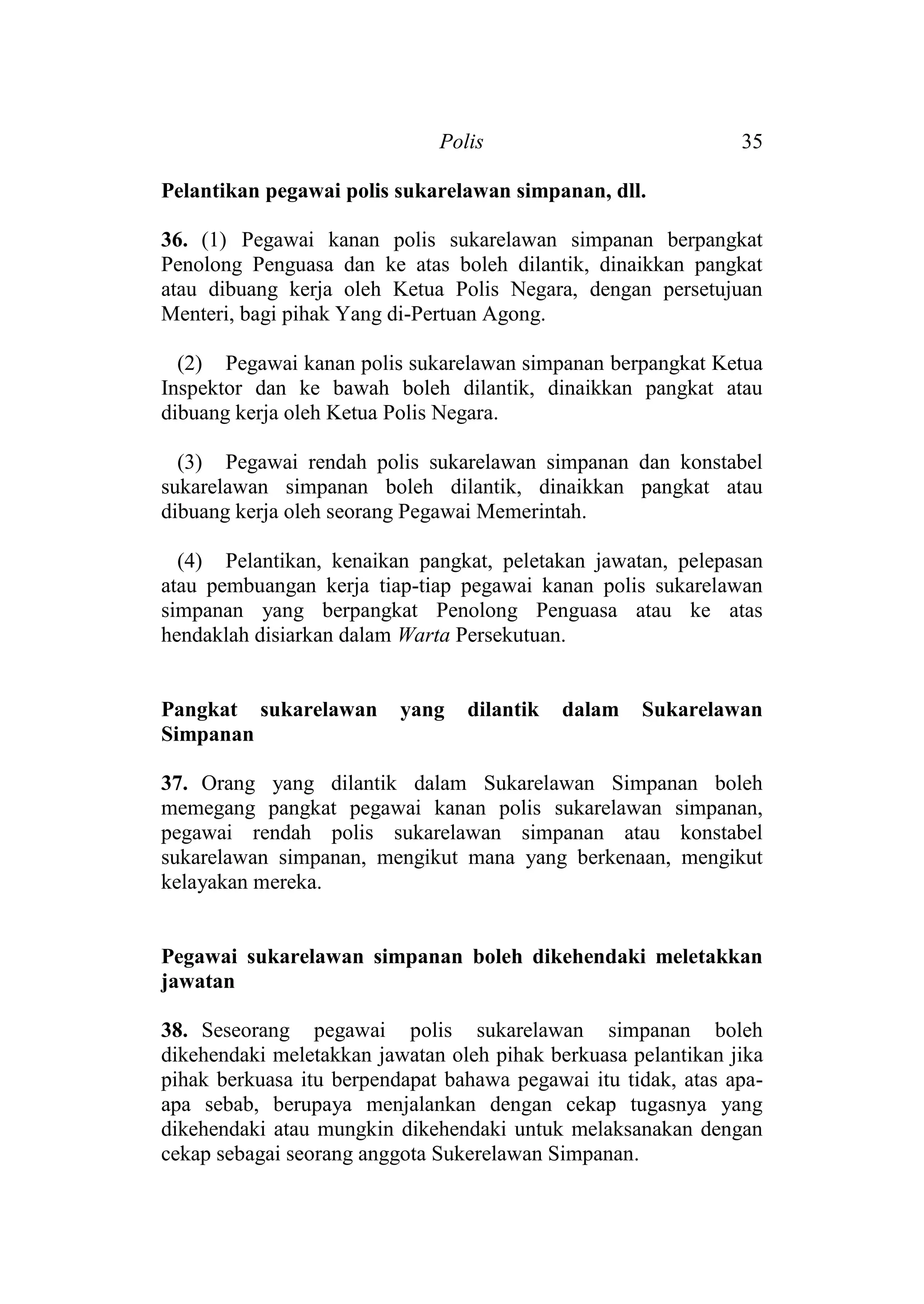 Akta 344 akta polis 1967 | PDF