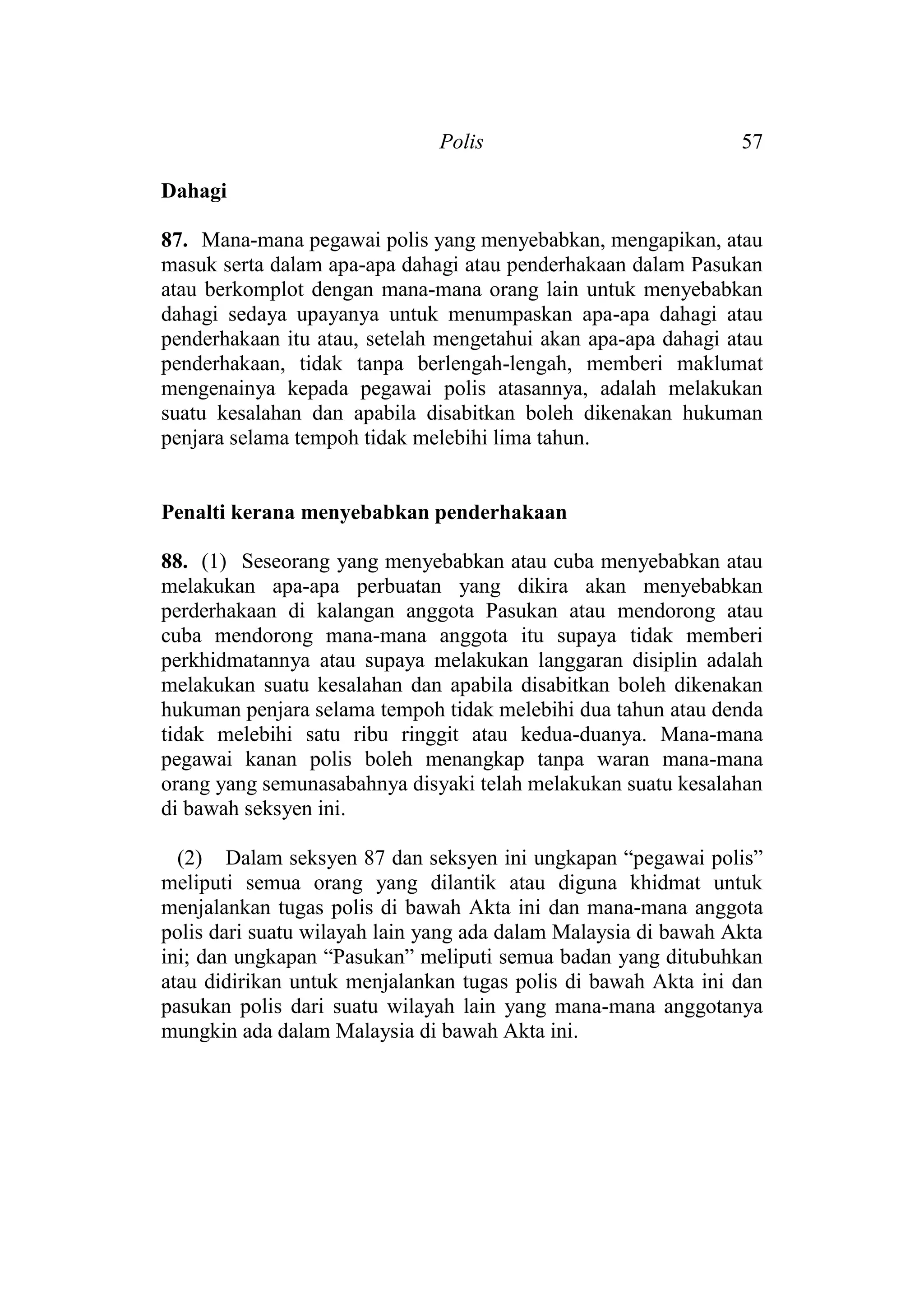 Akta 344 akta polis 1967 | PDF