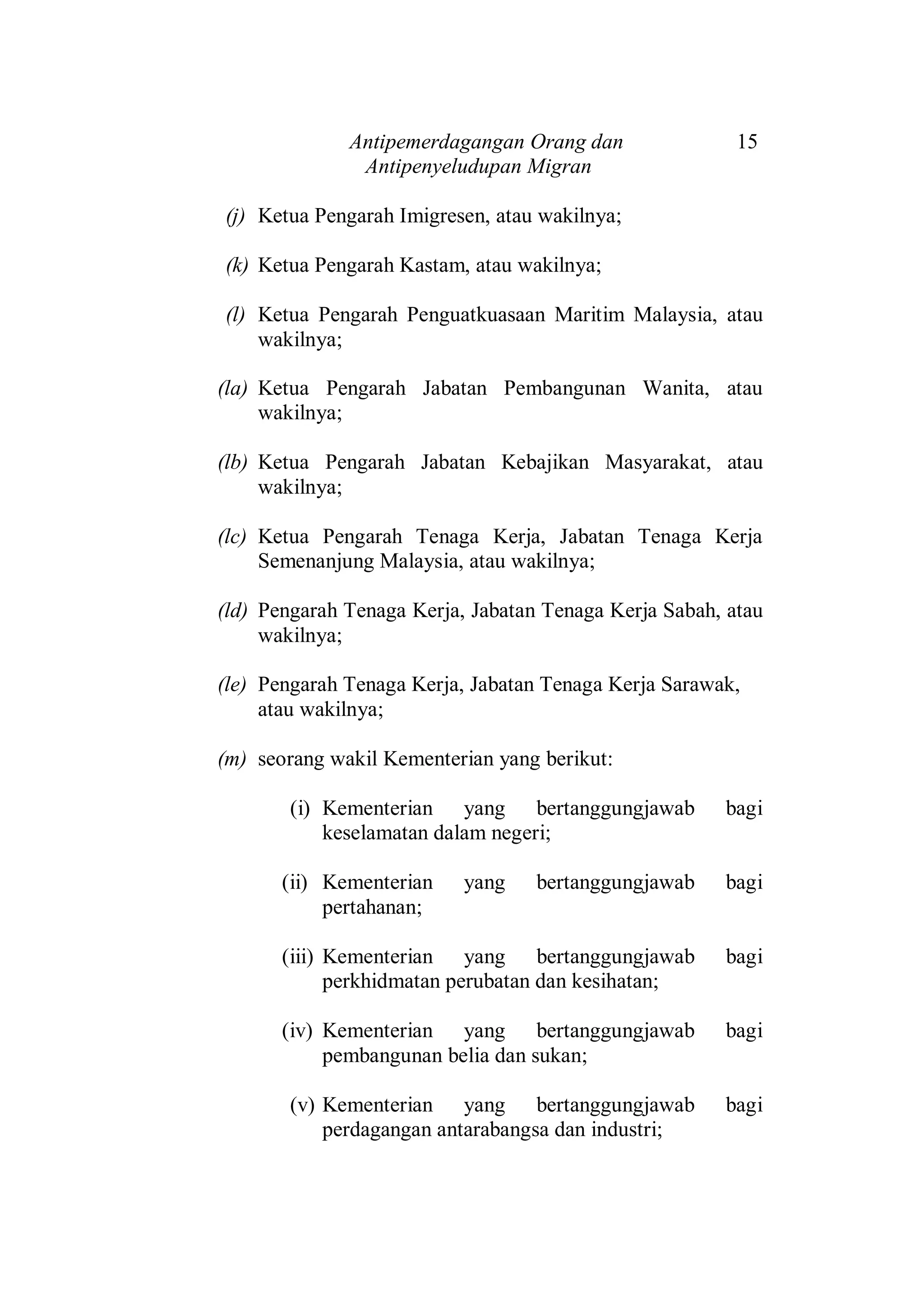 Akta Antipemerdegangan dan Penyeludupan Migran (ATIPSOM) Akta 670 | PDF