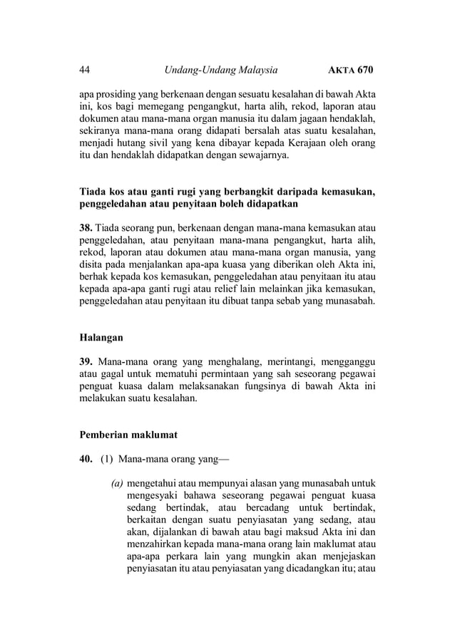 Akta Antipemerdegangan dan Penyeludupan Migran (ATIPSOM) Akta 670 | PDF