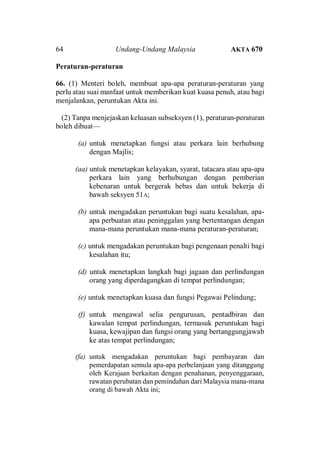 Akta Antipemerdegangan dan Penyeludupan Migran (ATIPSOM) Akta 670 | PDF