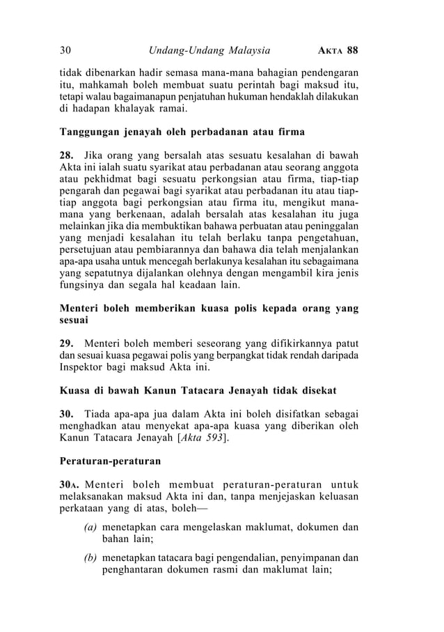 Akta 88 - Akta Rahsia Rasmi 1972 | PDF