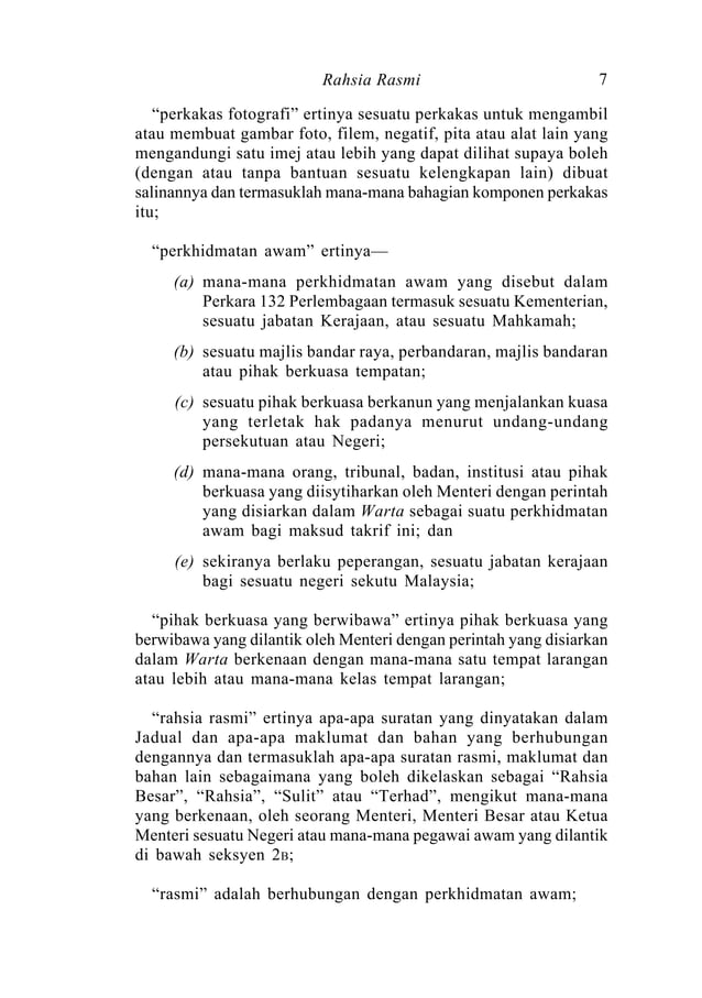 Akta 88 - Akta Rahsia Rasmi 1972 | PDF
