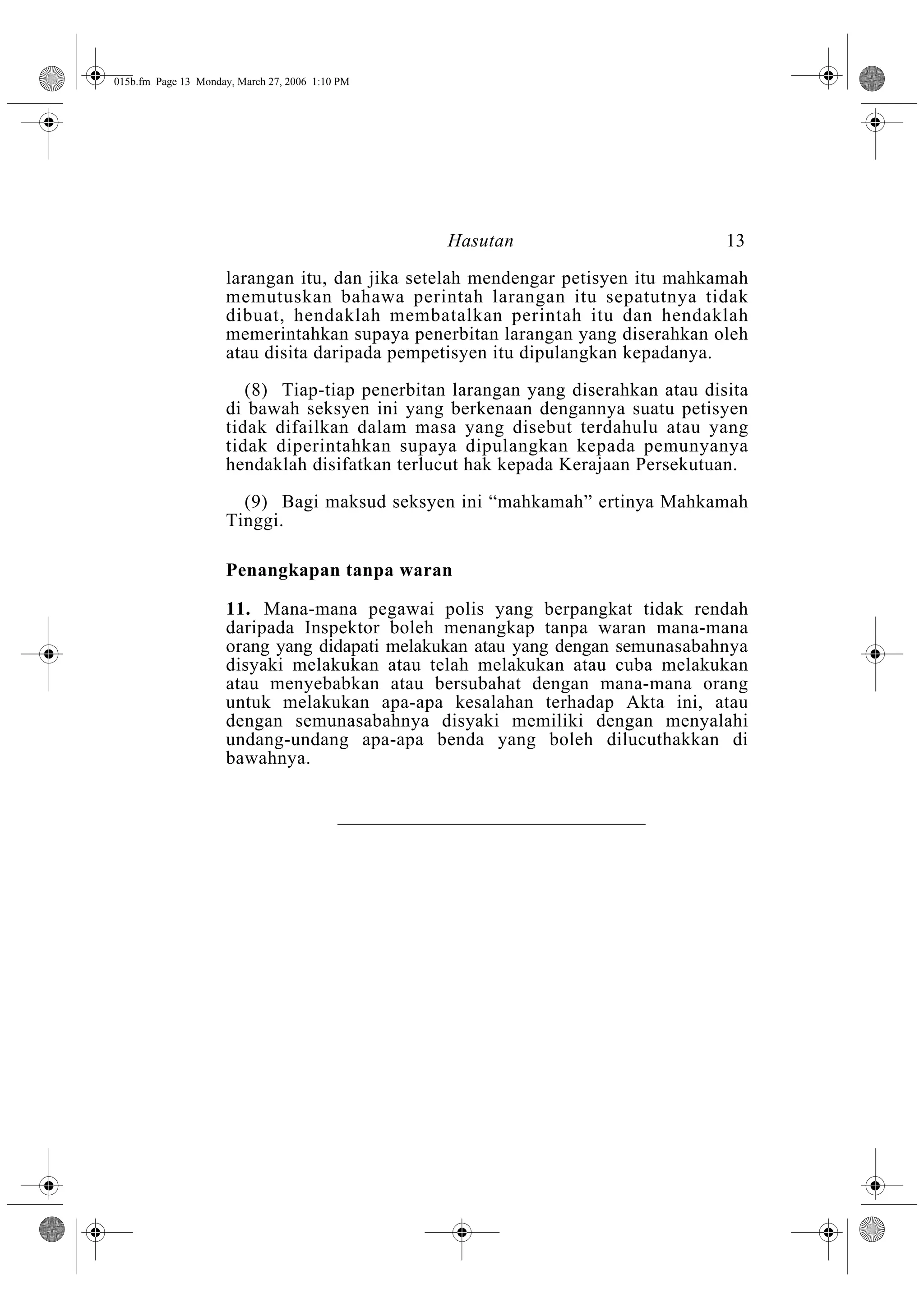 Akta Hasutan 1948 (Full) | PDF
