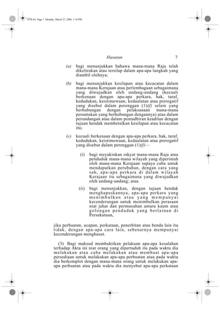 Akta Hasutan 1948 (Full) | PDF