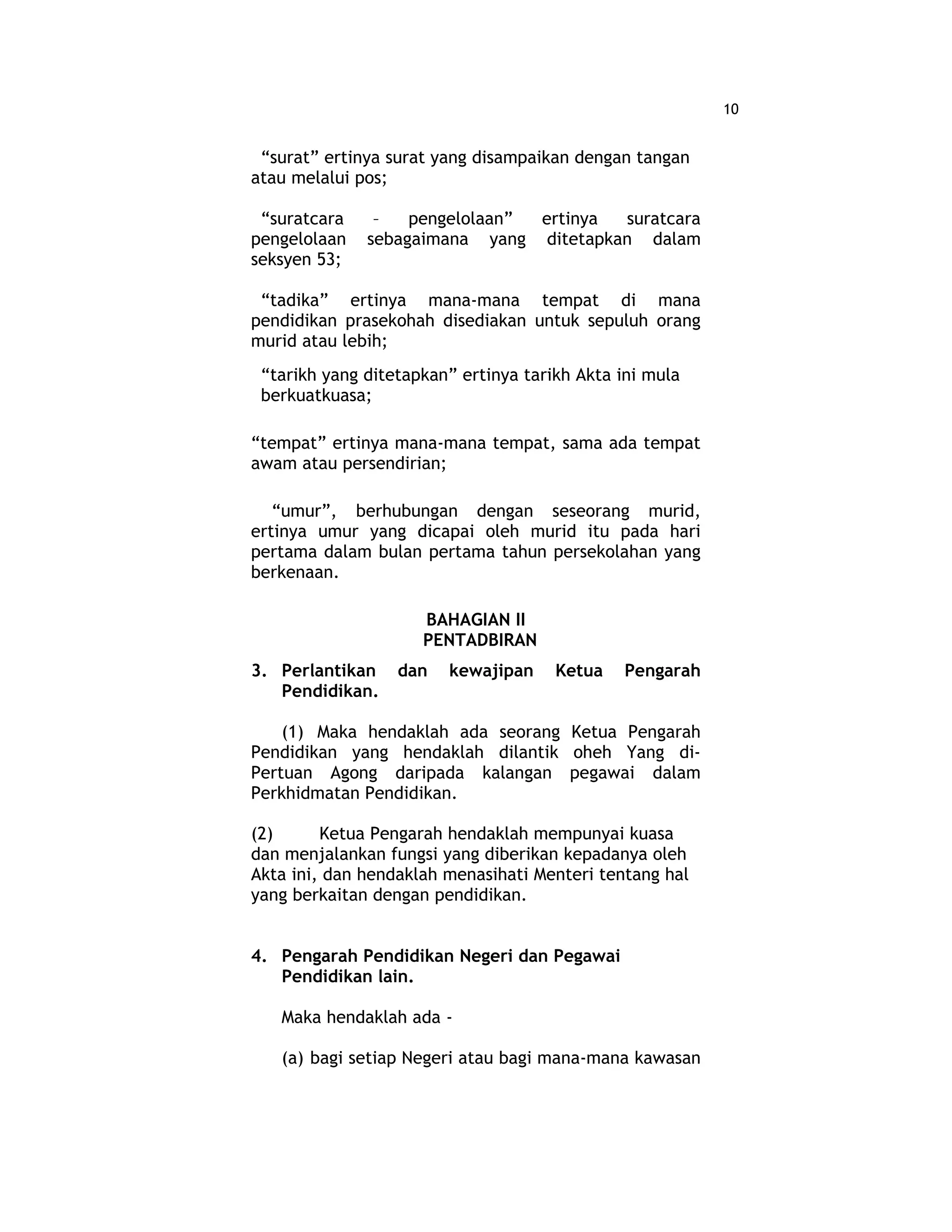 Akta pendidikan 1996 | PDF