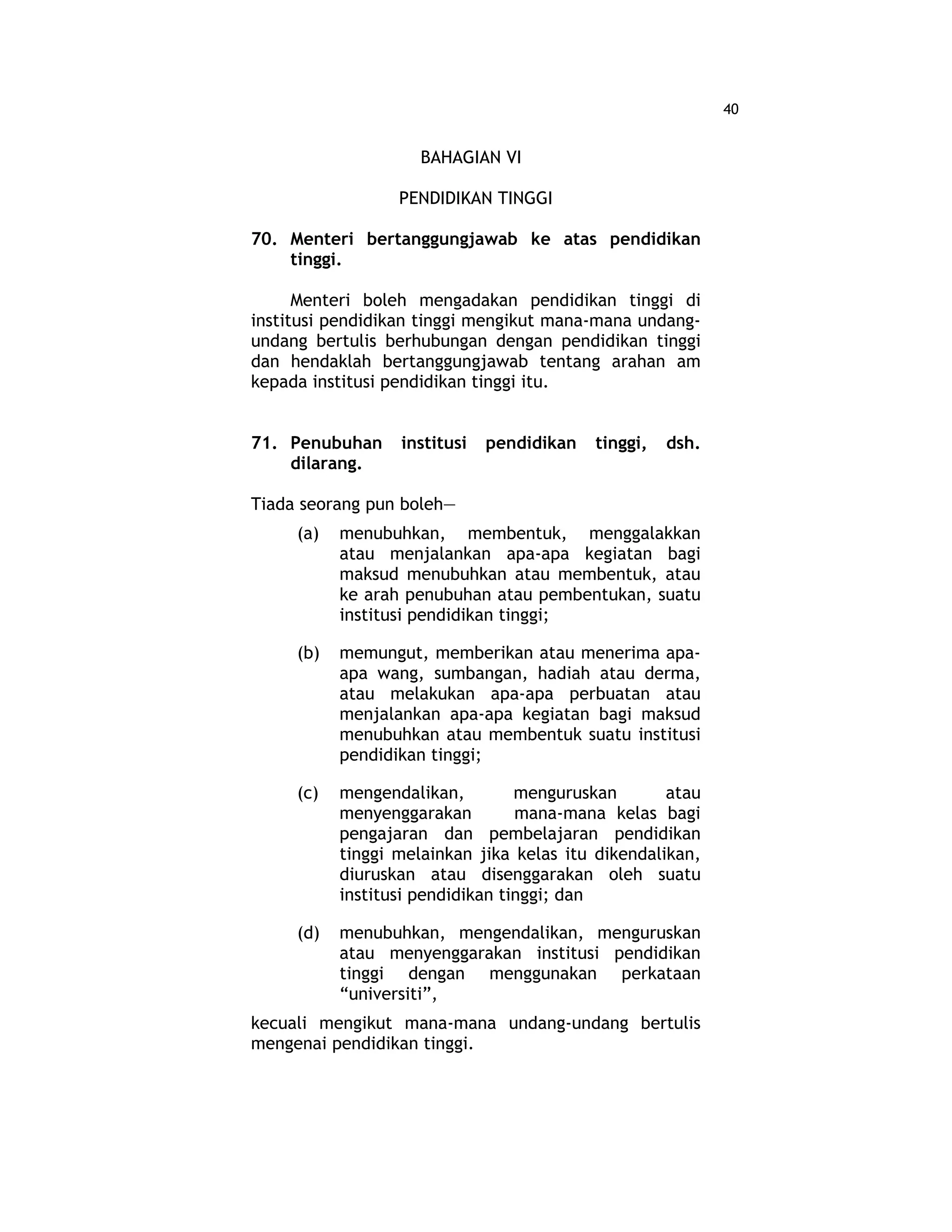 Akta pendidikan 1996 | PDF