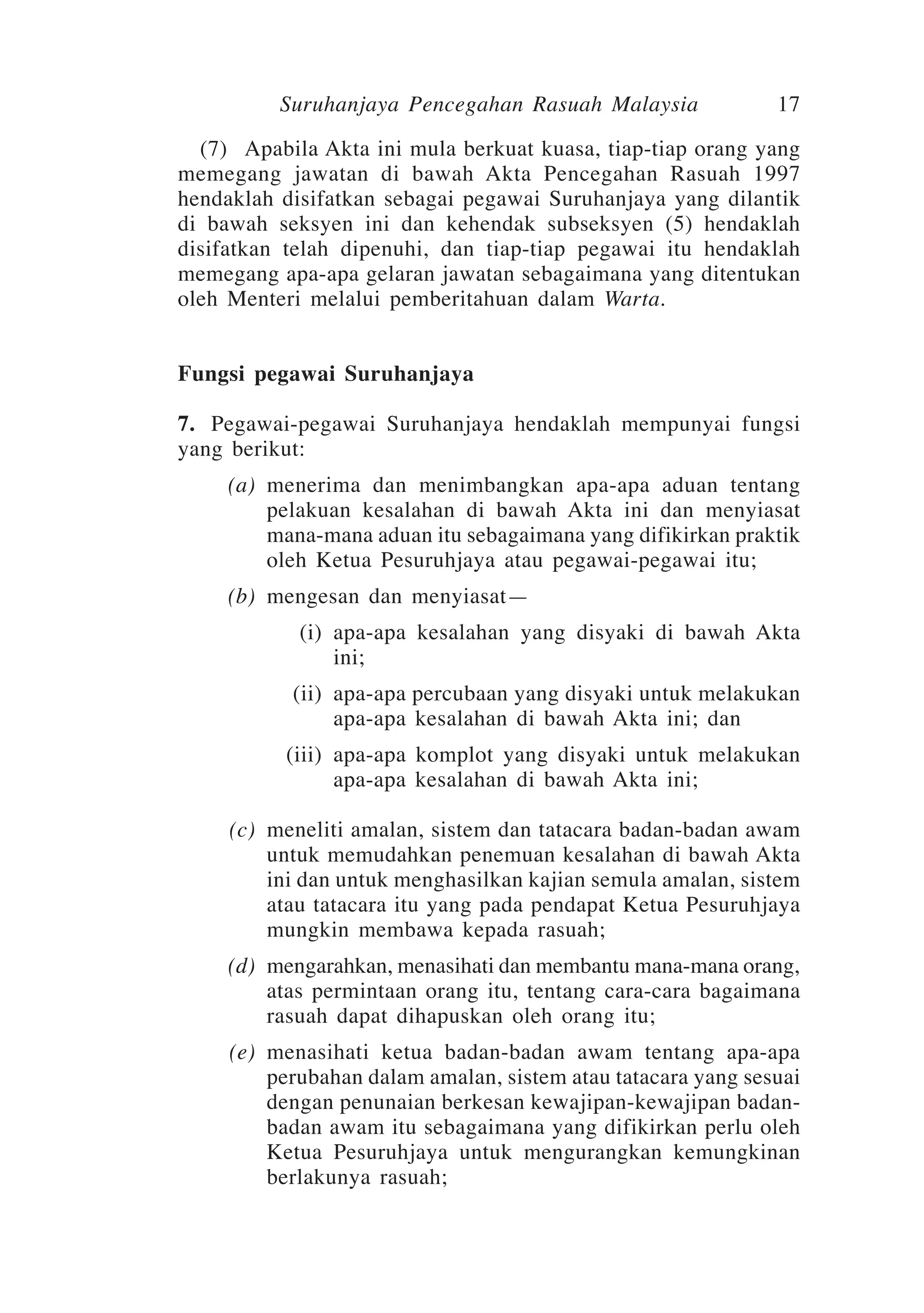 Akta sprm 2009 | PDF