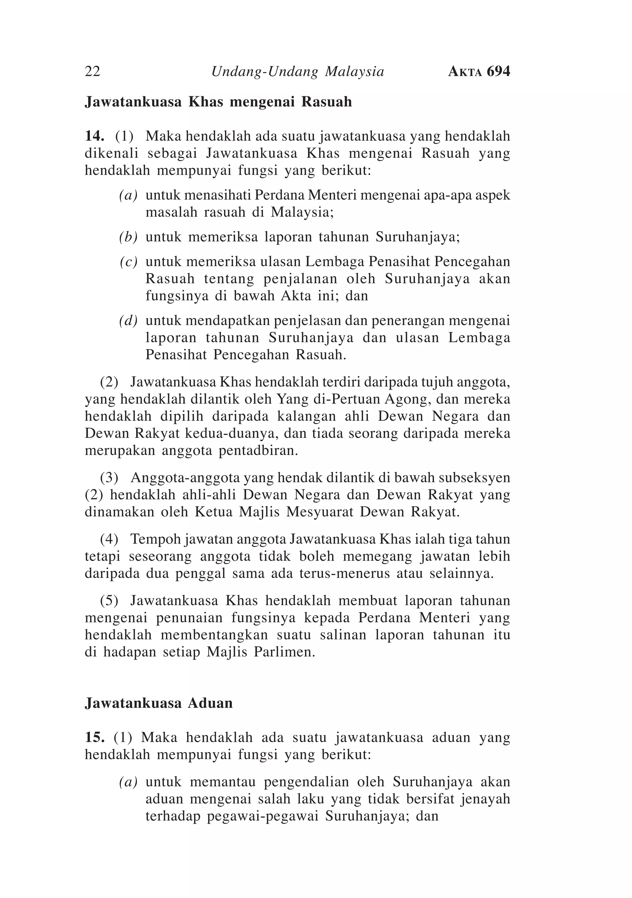 Akta sprm 2009 | PDF