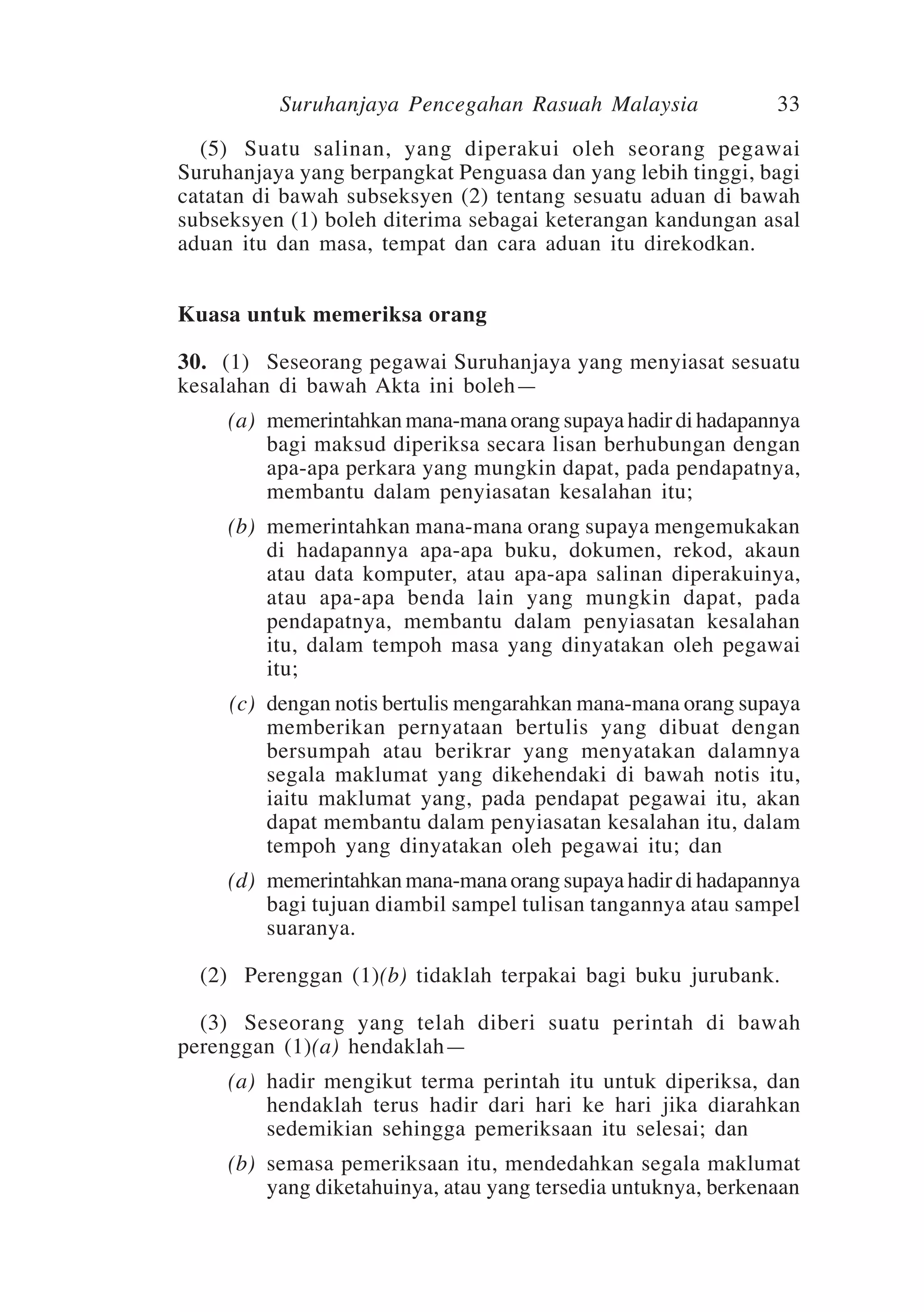 Akta sprm 2009 | PDF