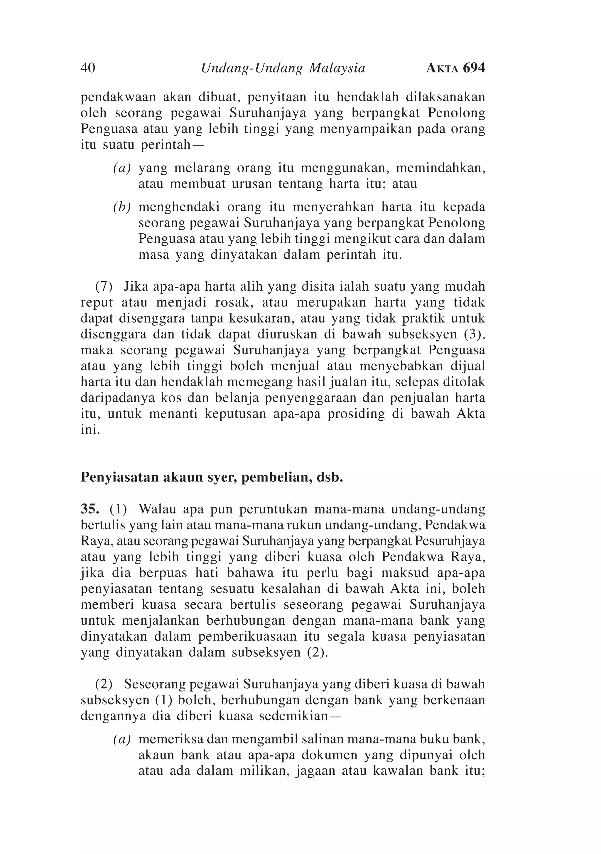 Akta sprm 2009 | PDF