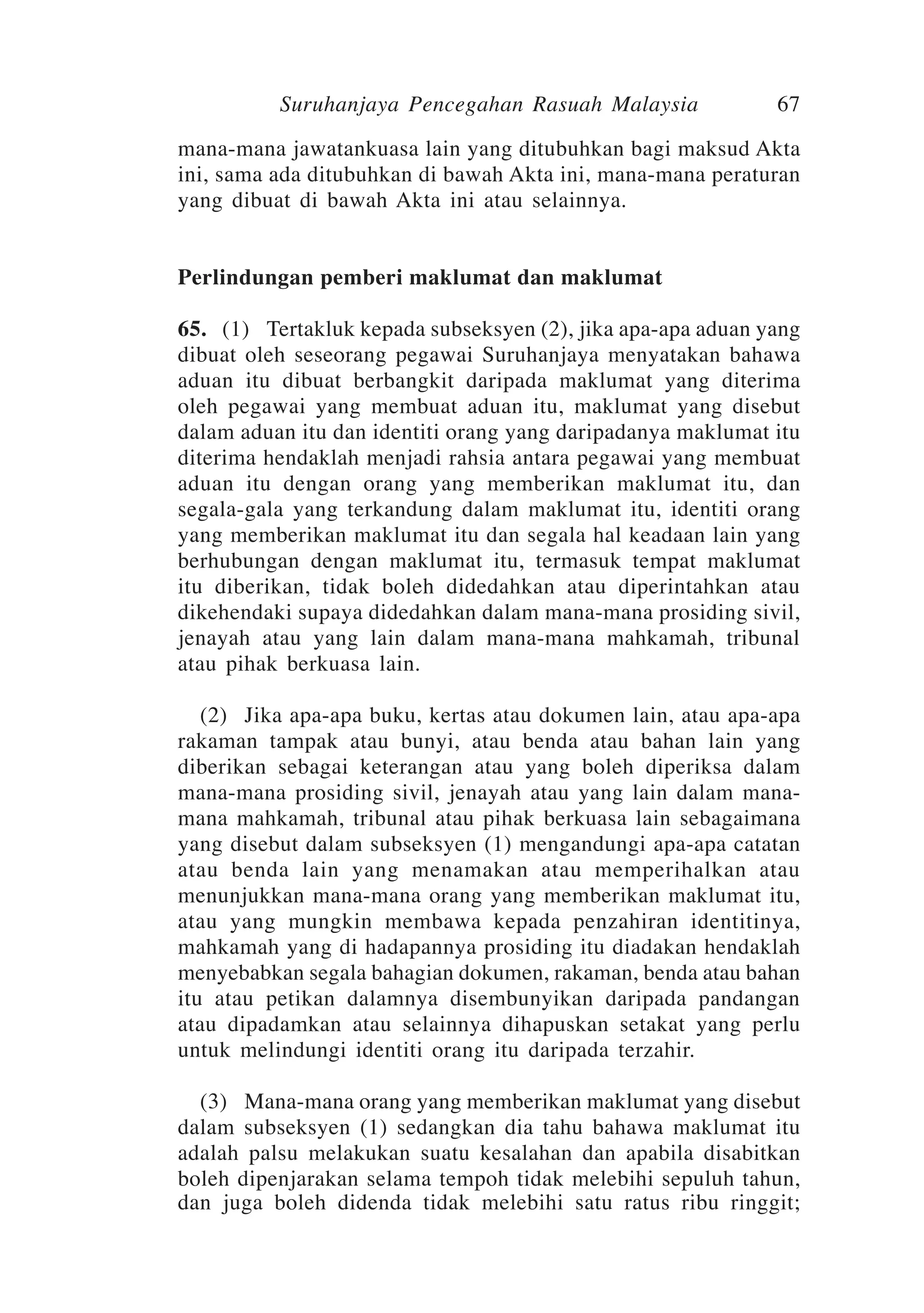 Akta sprm 2009 | PDF