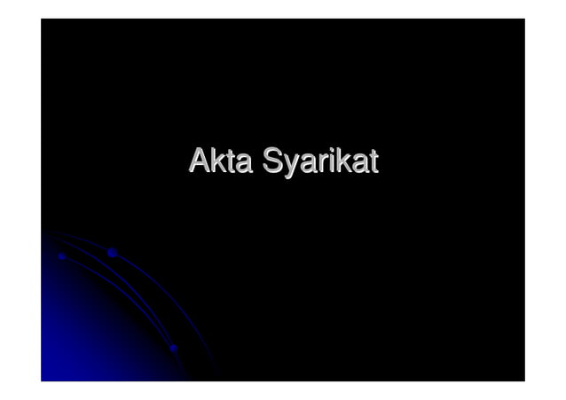 Akta syarikat | PDF