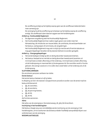 Akte oprichting vereniging ikc | PDF