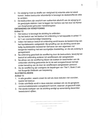 Akte van oprichting | PDF