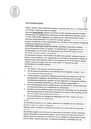 Akte van oprichting | PDF