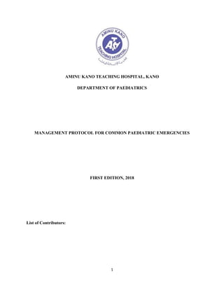 AKTH paediatric protocol. For educational | DOCX