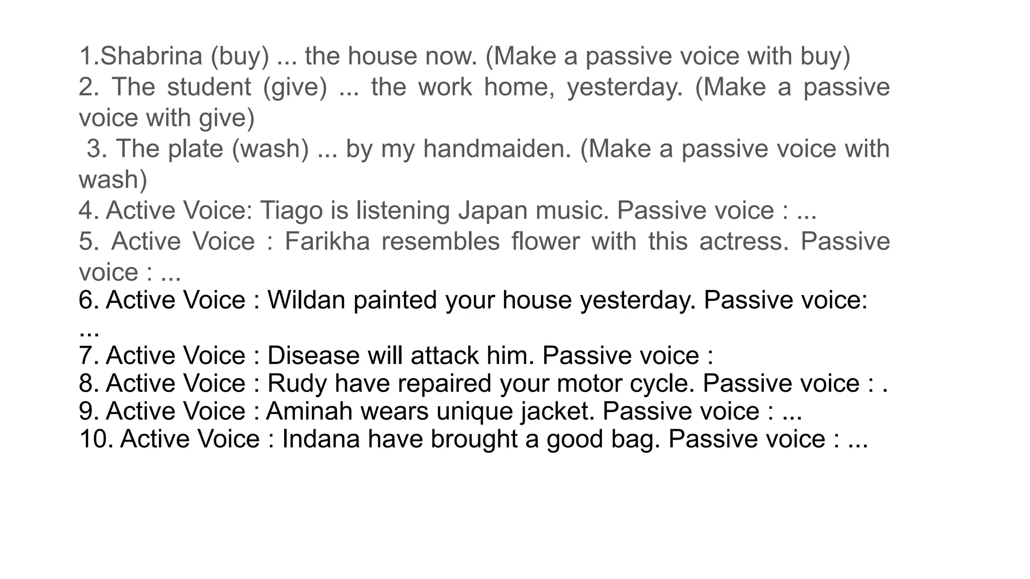 Aktif and passive voice for grade 10, 11, and 12.pptx