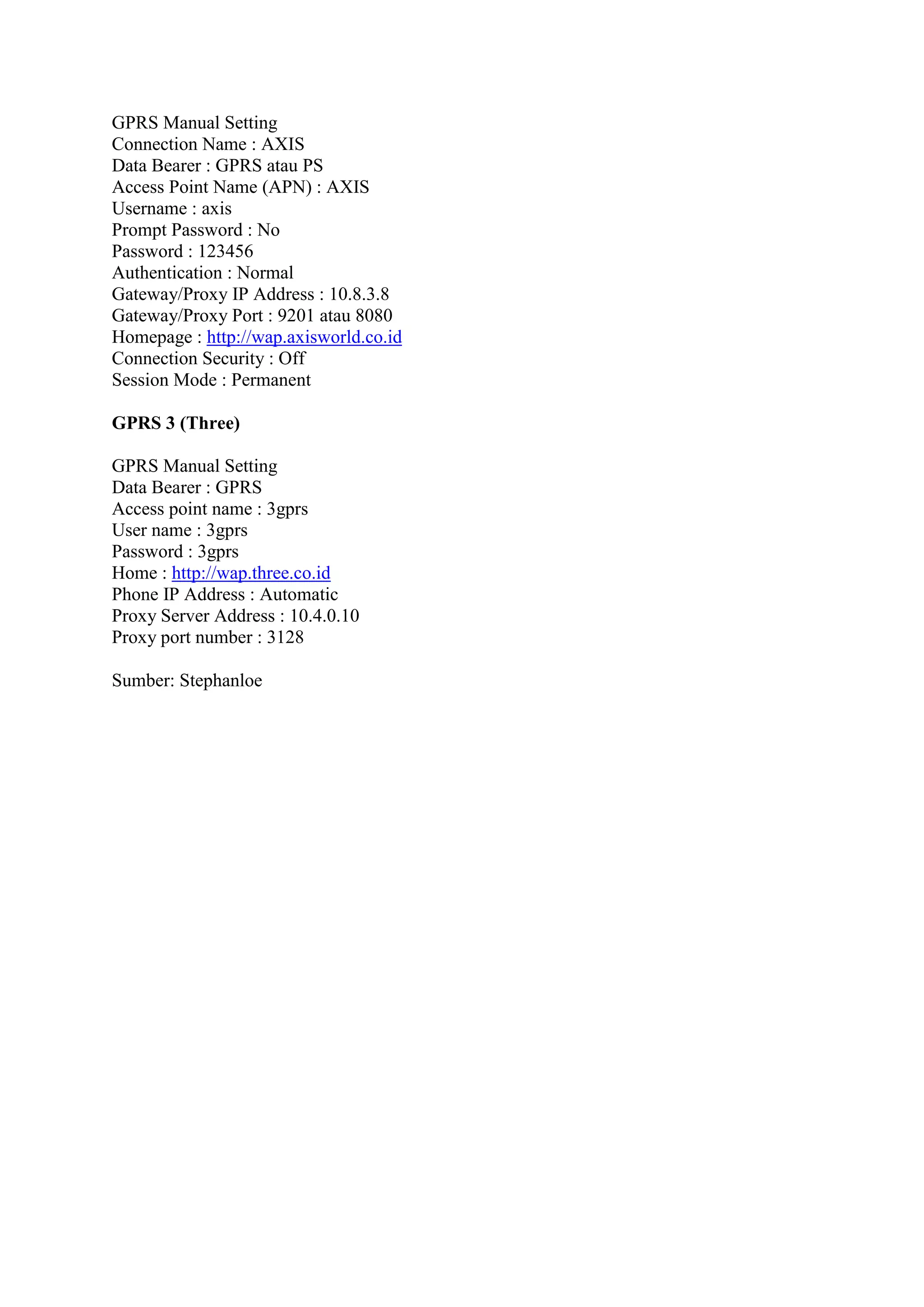 Aktifkan gprs | PDF | Free Download