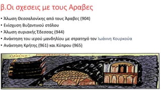 Διεθνής ακτινοβολία βυζαντιου | PPTX