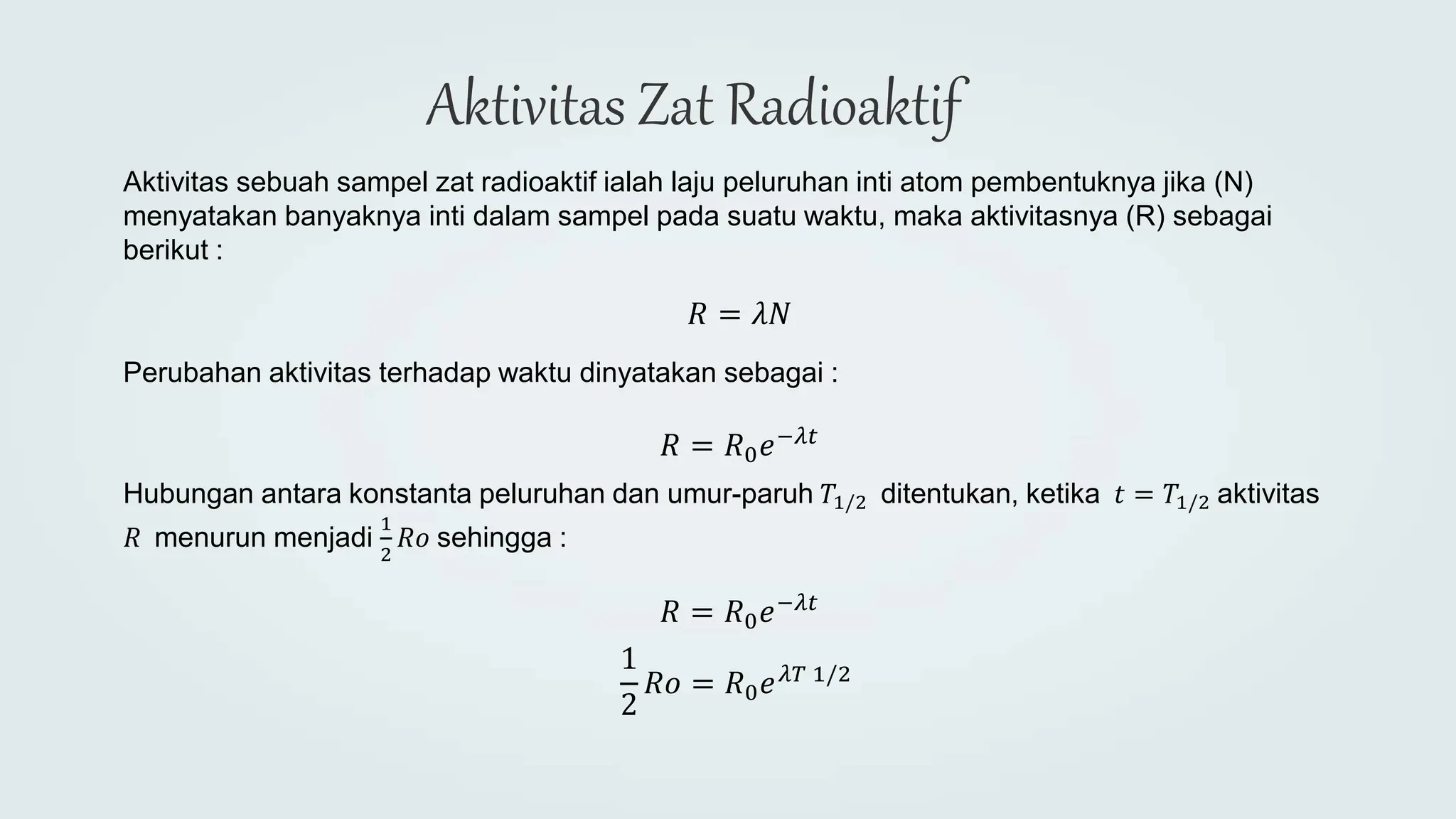 aktivitas zat radioaktif (radioaktivitas) | PPTX