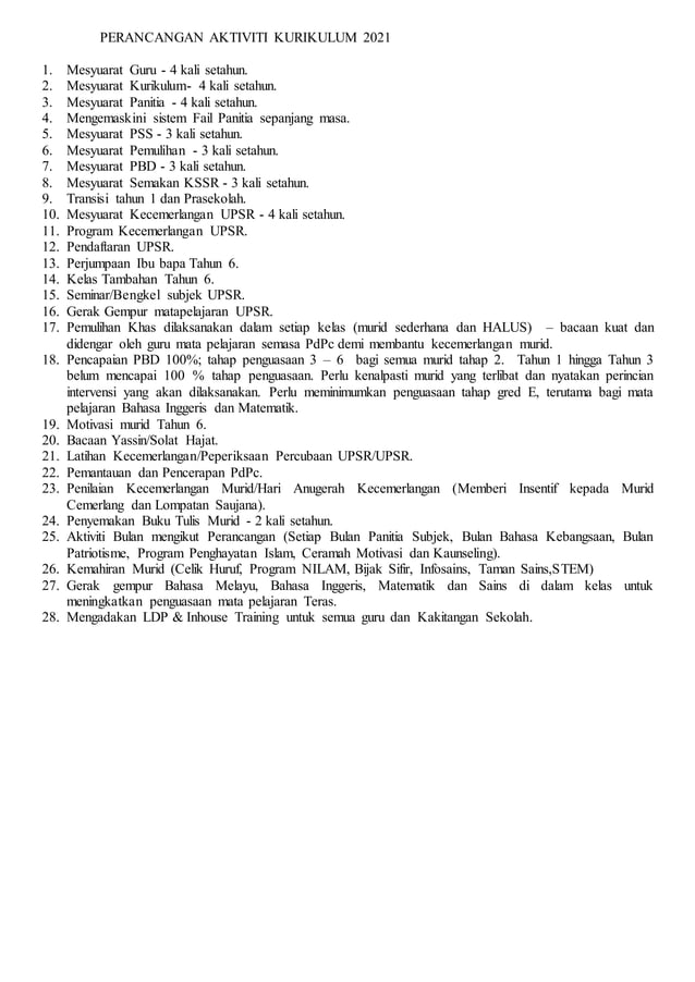 Aktiviti kurikulum 2021 2 | DOCX