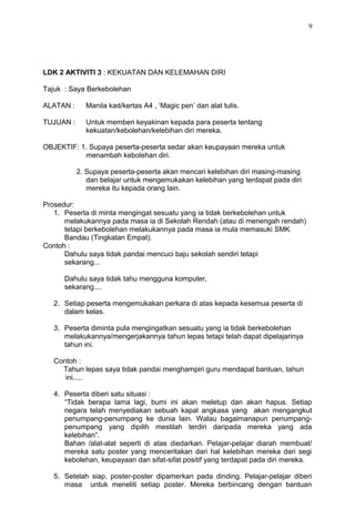 Aktiviti ldk | DOC