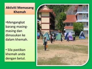 Aktiviti pasang khemah slideshare | PPTX