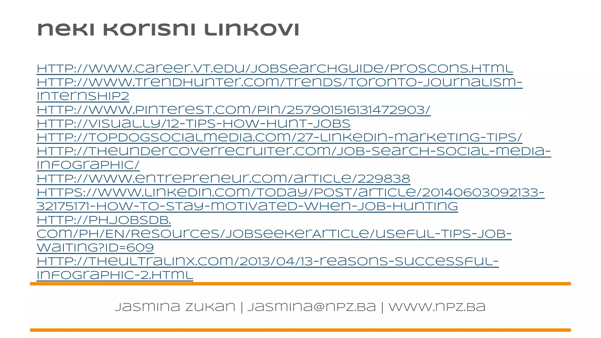 Aktivno traženje posla | PDF