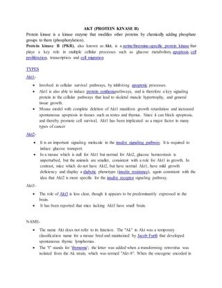 Akt/ Protein kinase B | DOCX