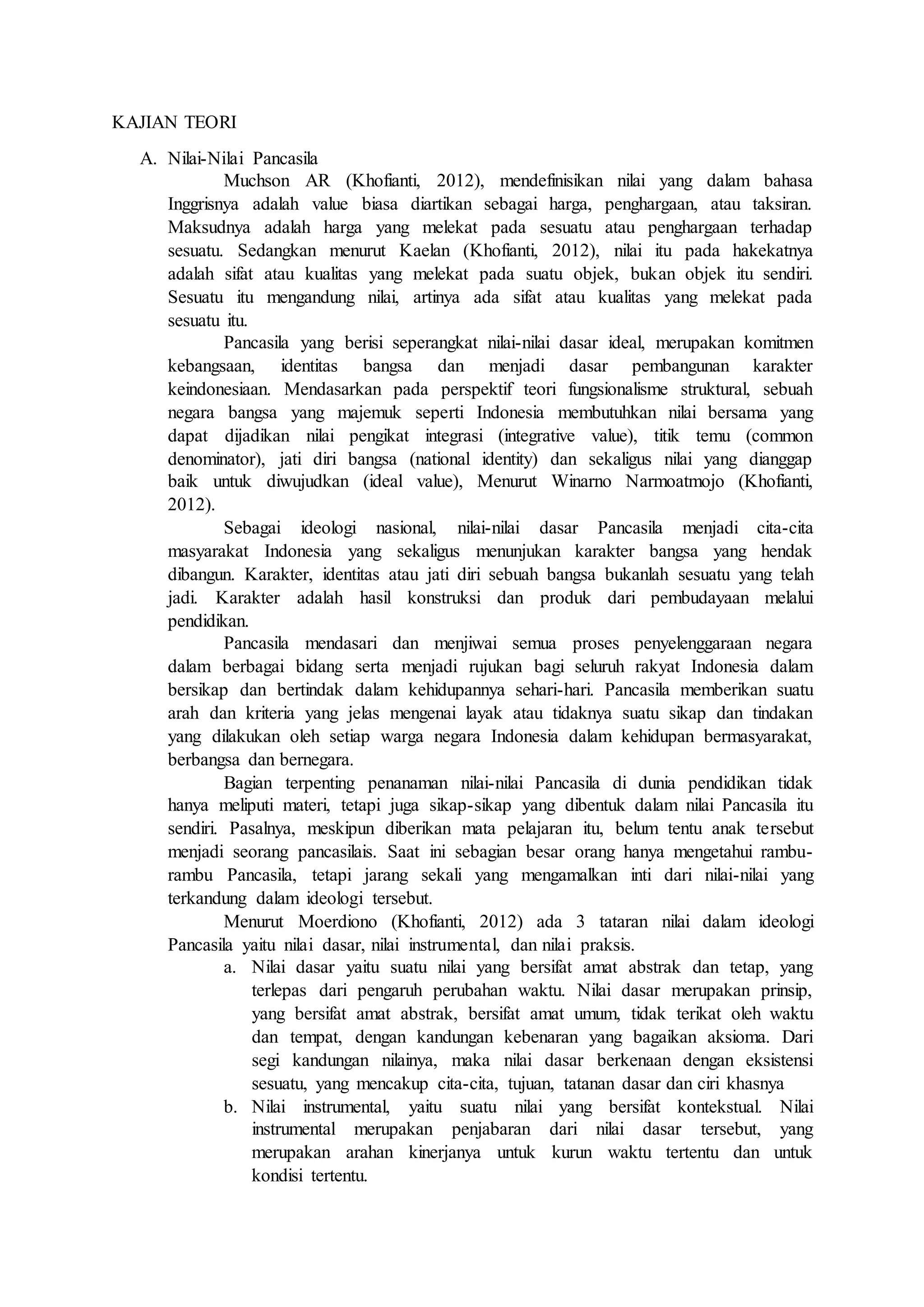 Aktualisasi nilai pancasila sebagai kunci mengatasi penyalahgunaan ...