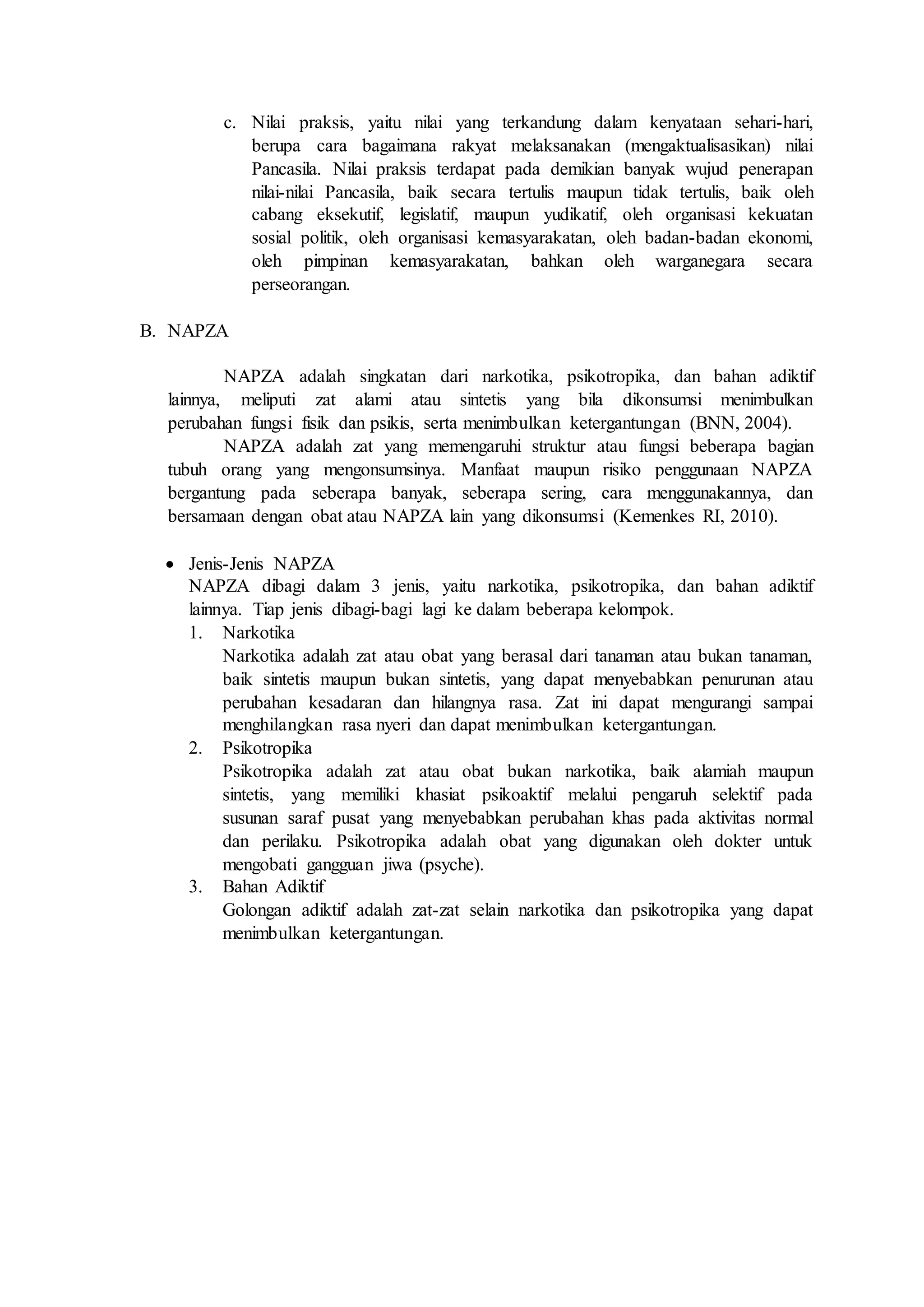 Aktualisasi nilai pancasila sebagai kunci mengatasi penyalahgunaan ...