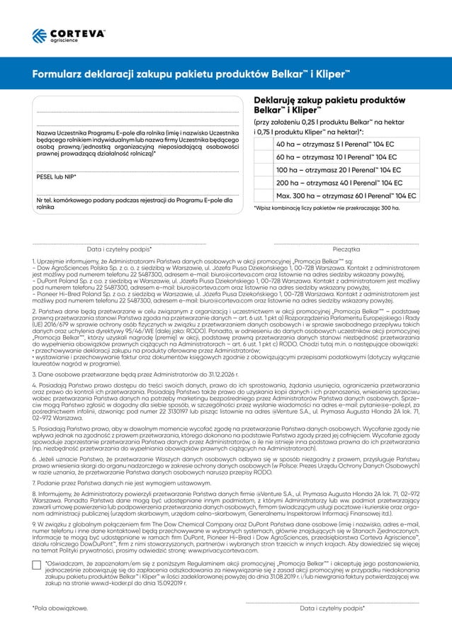 Aktualne promocje corteva pioneer | PDF