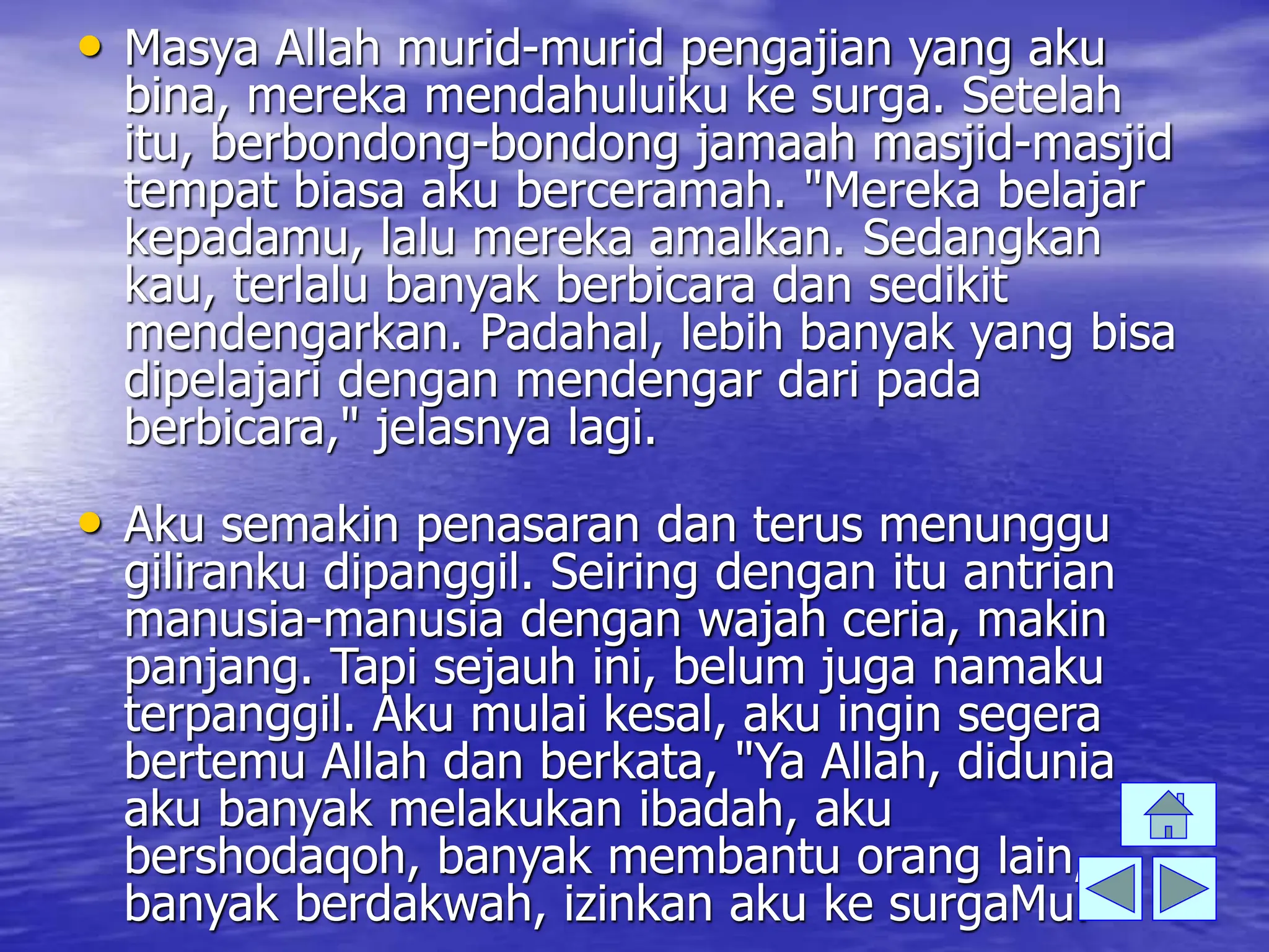 Aku dan Surga [ sebuah renungan diri].ppt