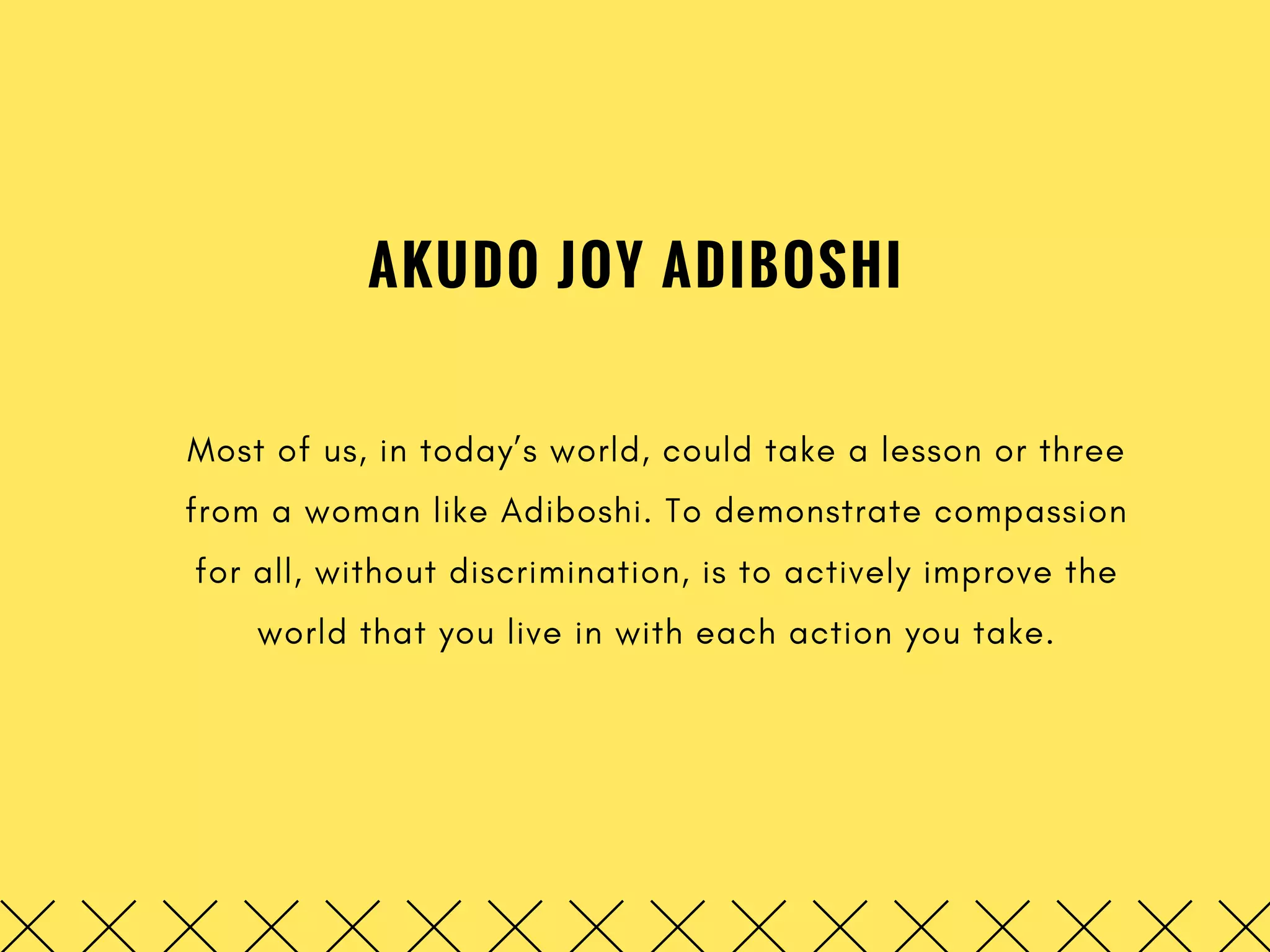 Akudo joy adiboshi compassion for all | PPT