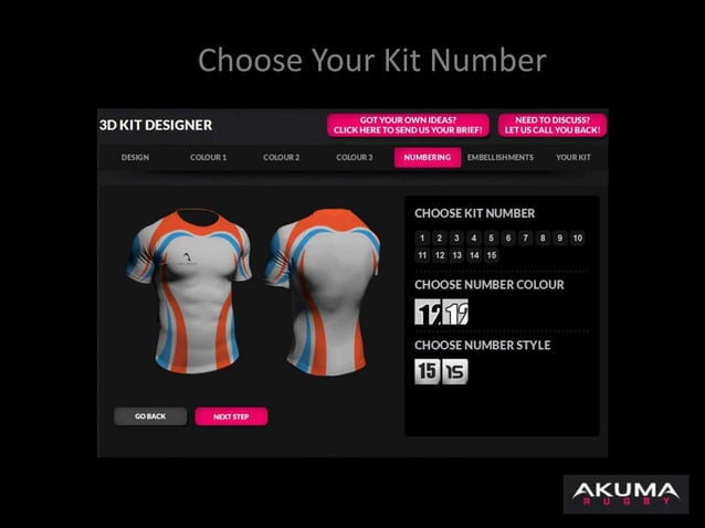 Akuma Rugby 3D Kit Designer | PPT