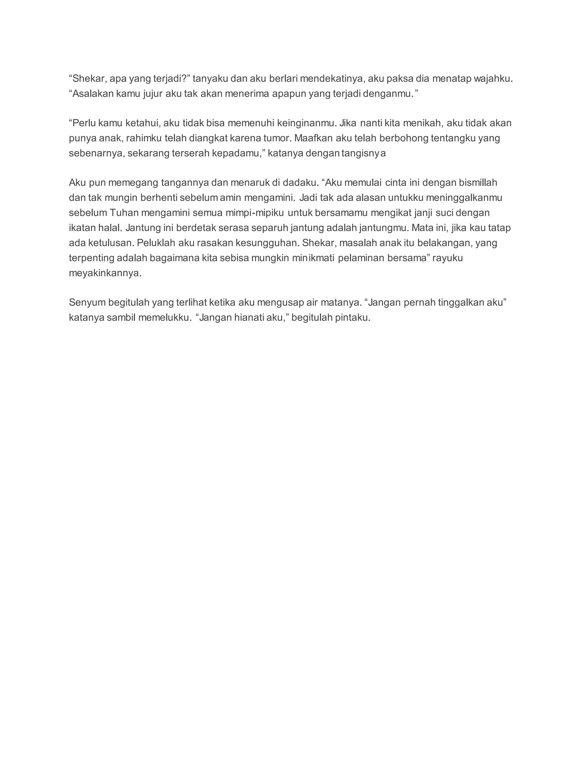 Aku mencintaimu dengan bismillah | DOCX