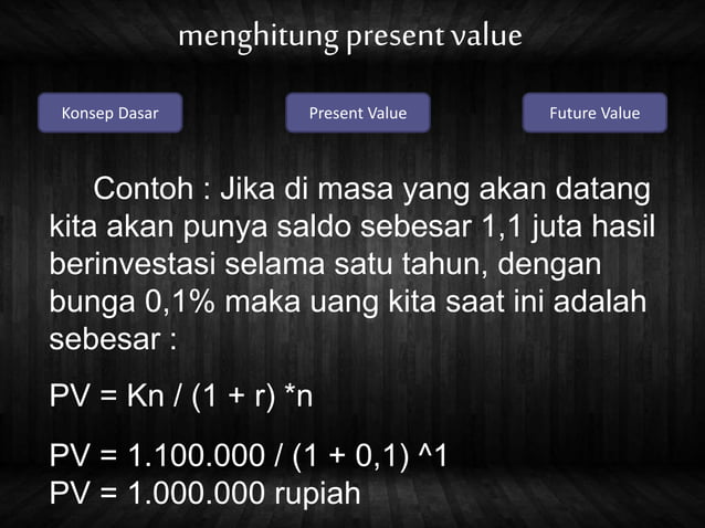Nilai Uang Sekarang dan Masa Depan | PPTX