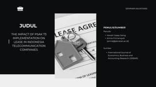 PPT Penerapan PSAK 73 terhadap sewa guna usaha.pptx