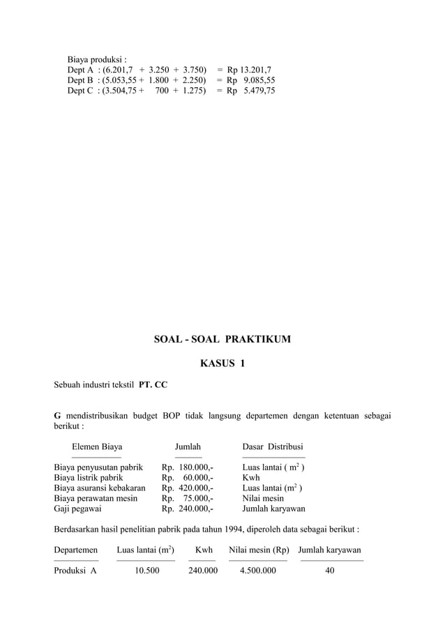 Akuntansi biaya | DOC