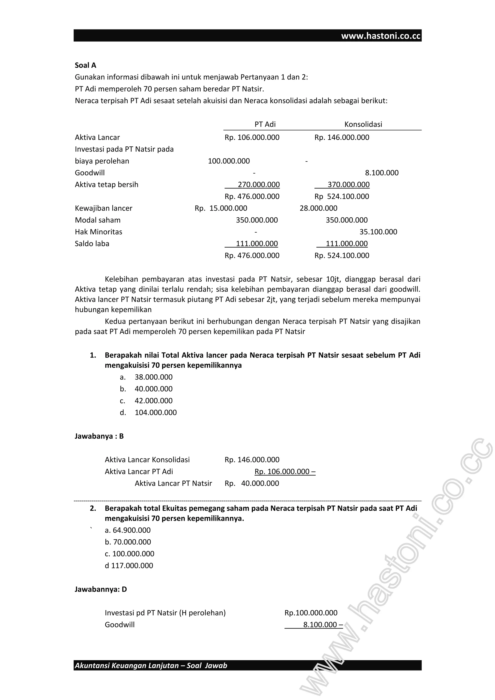 Akuntansi investasi23 | PDF