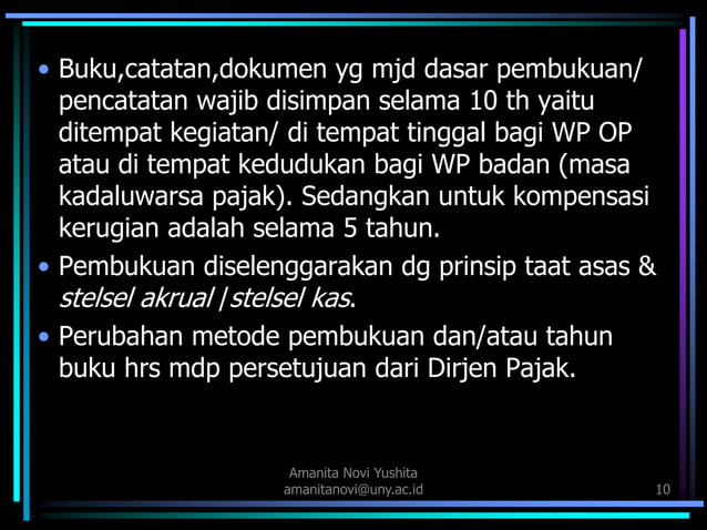 Slide tentang Akuntansi Perpajakan Indonesia | PDF