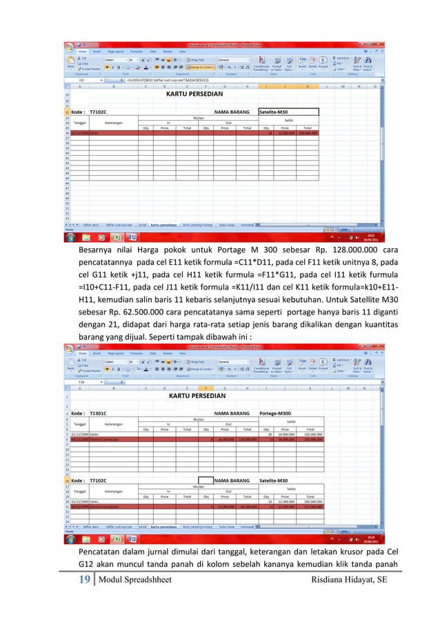 Modul Prod. Akuntansi Program Spreadsheet | PDF