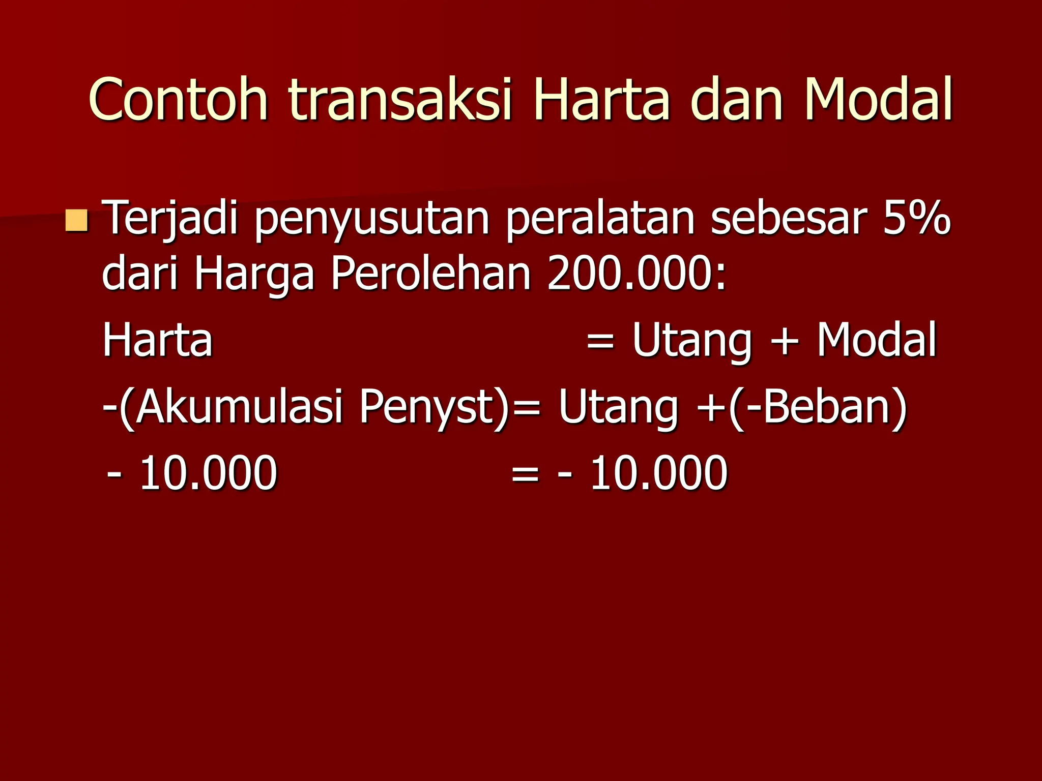 akuntansi usaha - persamaan dasar akuntansi | PPT