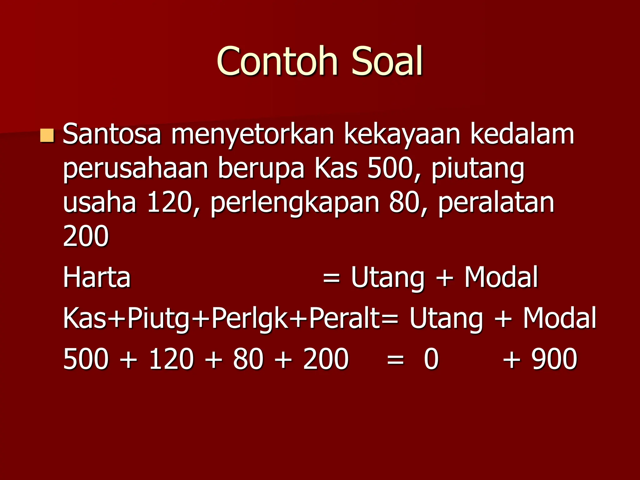 akuntansi usaha - persamaan dasar akuntansi | PPT