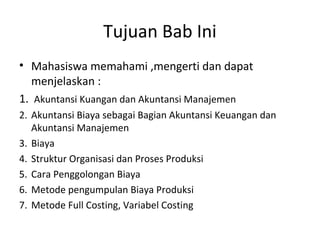 Akuntansi biaya bab 1.konsep dan terminologi biaya | PPT