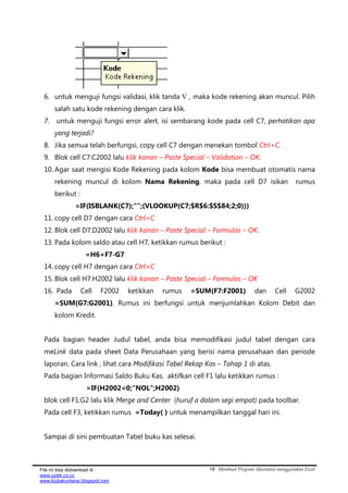 Akuntansi excel | PDF