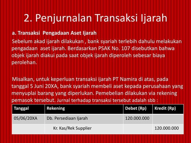 AKUNTANSI TRANSAKSI IJARAH DAN IMBT | PPTX