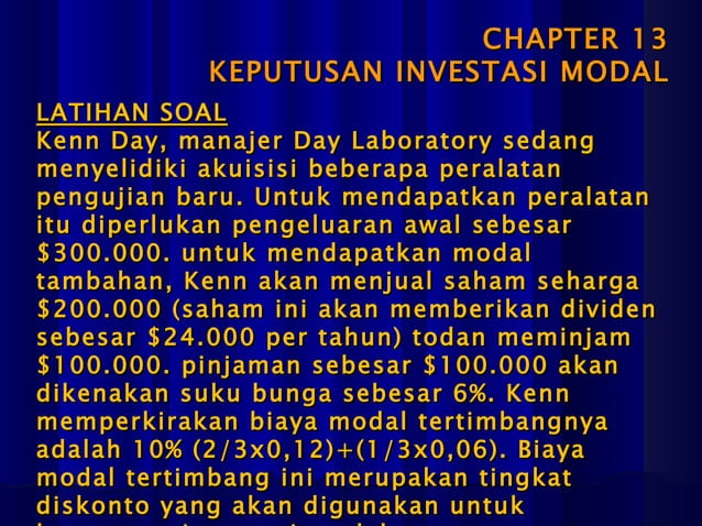 Akuntansi mjm bab xiii | PPT