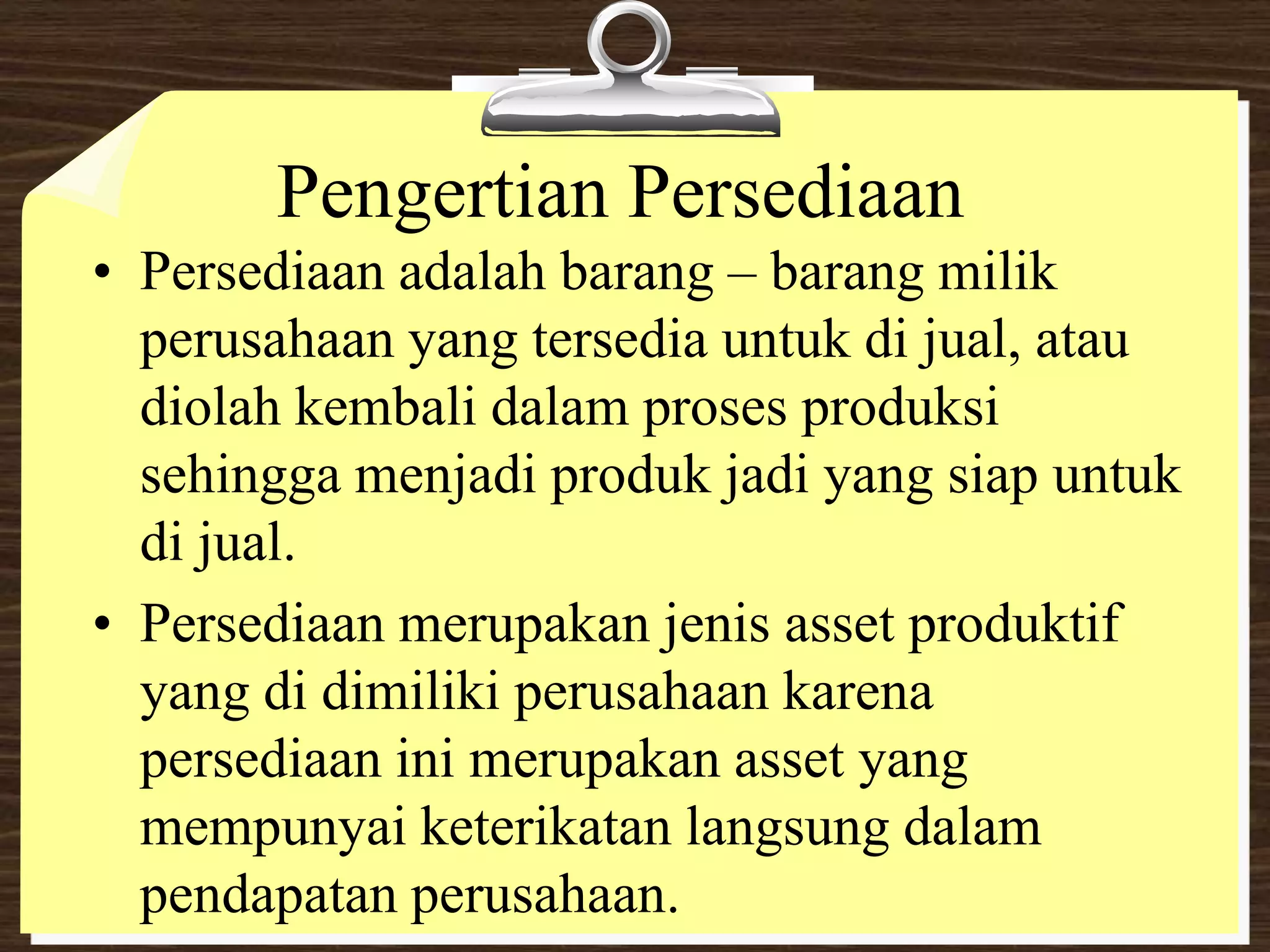 Akuntansi persediaan | PPTX